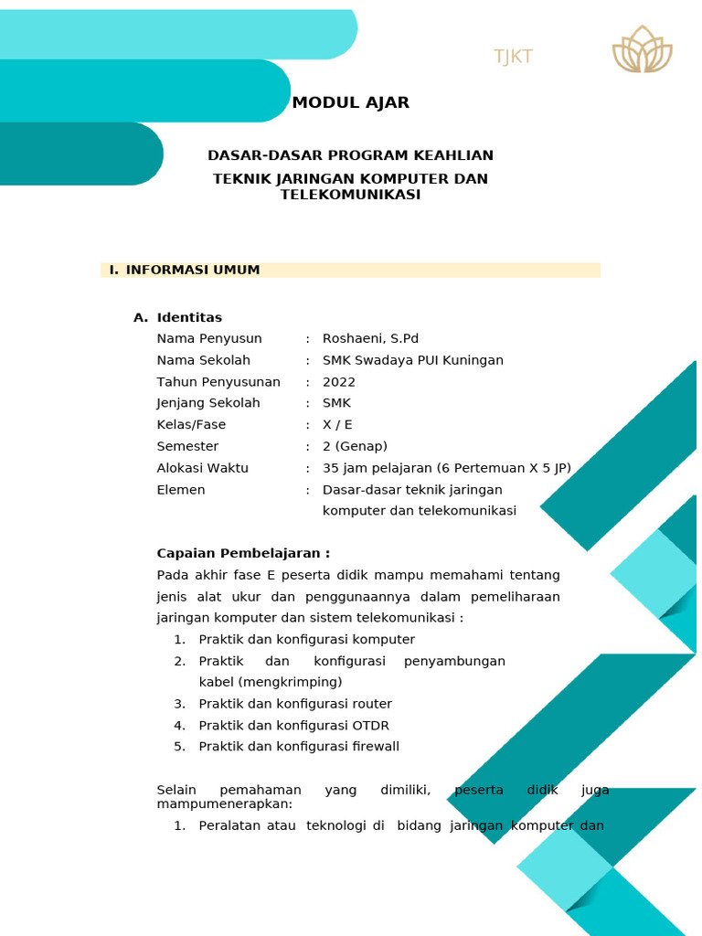 Modul Ajar DDK | PDF | Komputer