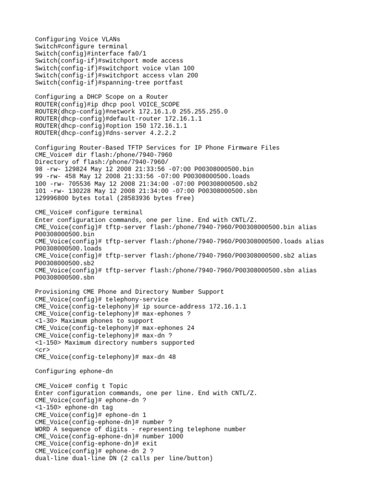Configuration CME | PDF | Computer Architecture | Telecommunications