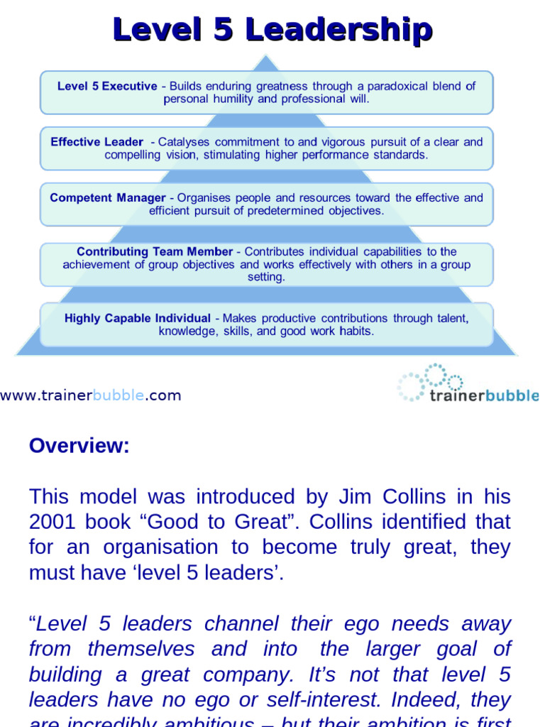 Level 5 Leadership | PDF