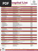 Jubilee Health Insurance Hospital List | PDF | Karachi | Islamabad