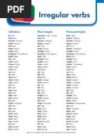 Irregular-Verb-Chart CAMBRIDGE BEST Selected Meanings | PDF | Human ...