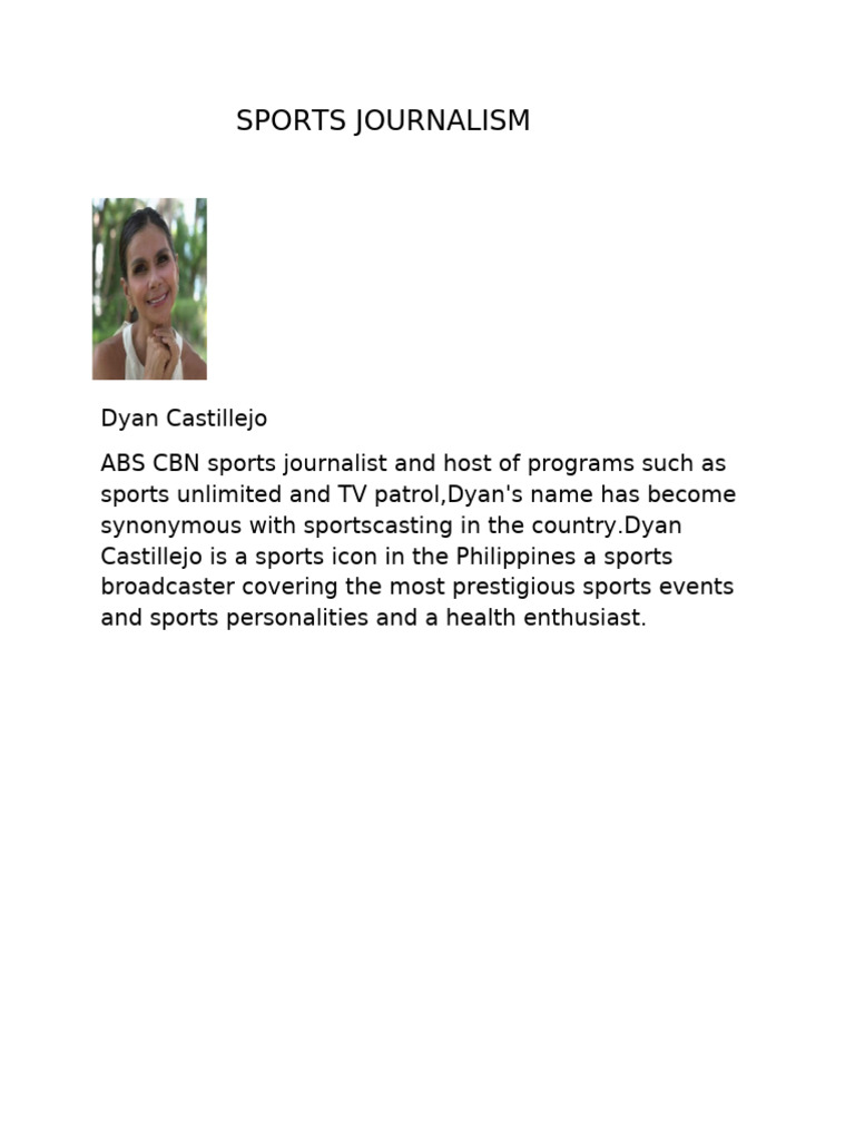 Dyan Castillejo | PDF | Sports & Recreation | Lifestyle