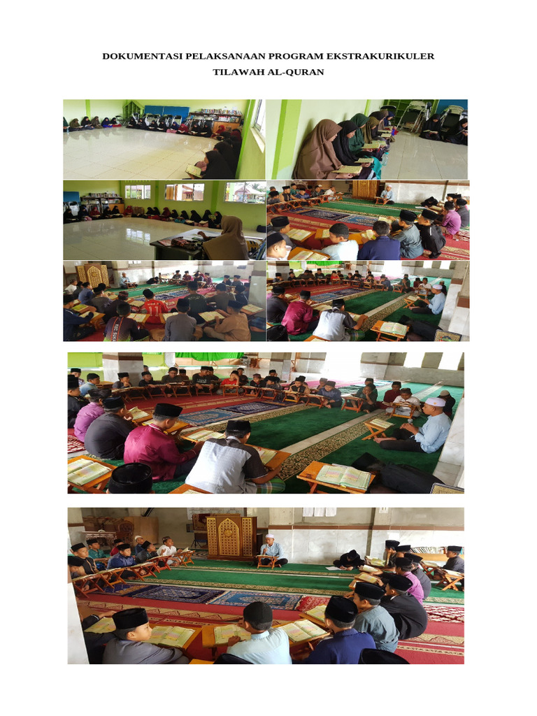 Dokumentasi Tilawah Pelaksanaan Program Ekstrakurikuler | PDF