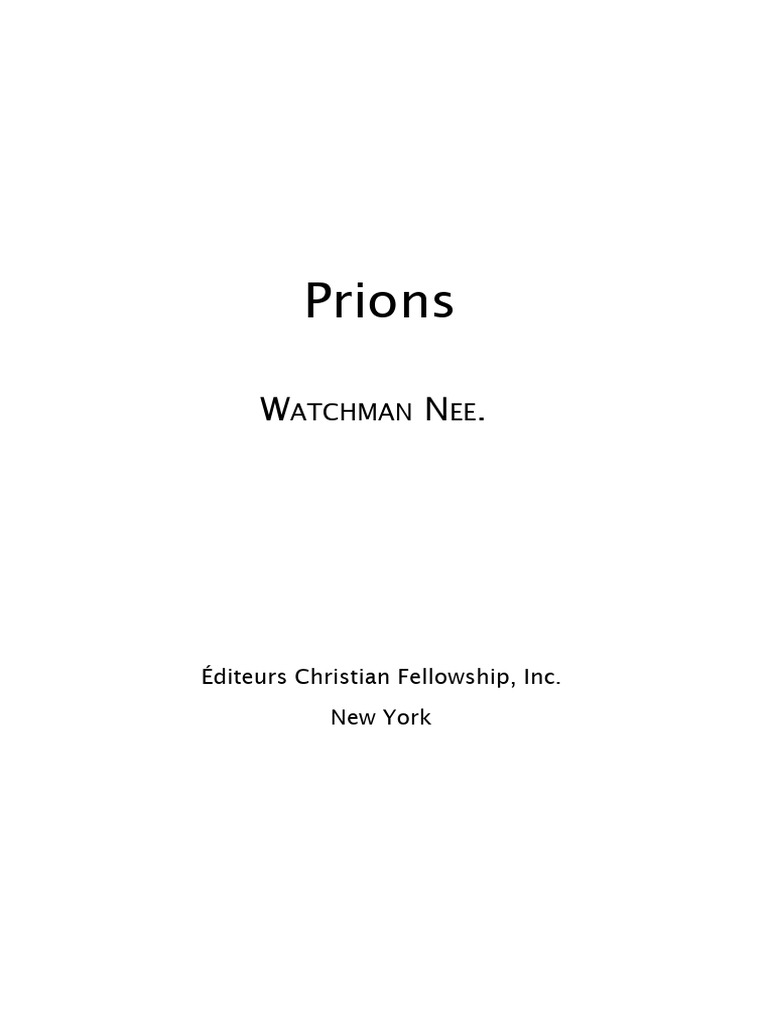 Prions - Watchman | PDF | Prière | Dieu