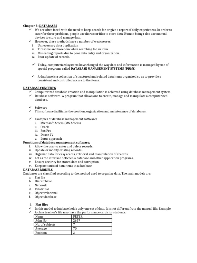 databases | PDF | Databases | Microsoft Access databases | PDF | Databases | Microsoft Access