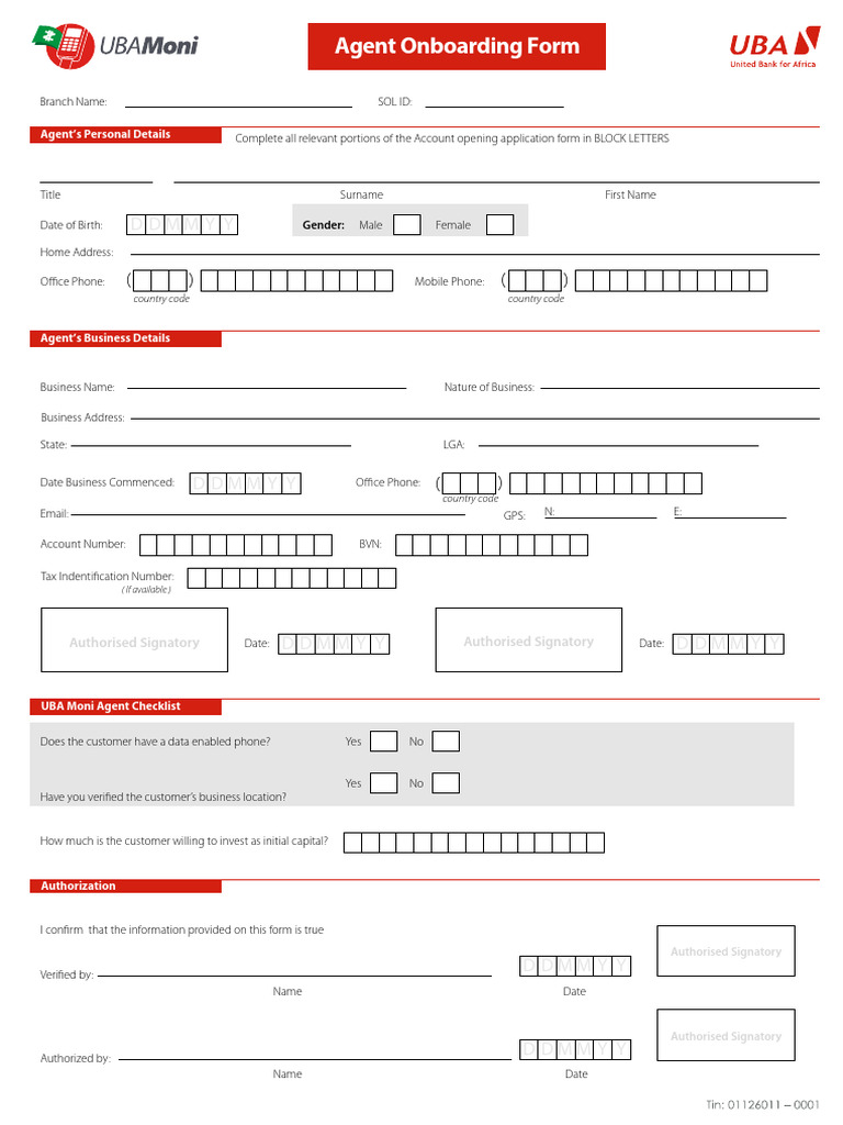 Agent Onboarding Form Template | PDF | Computing | Telecommunications