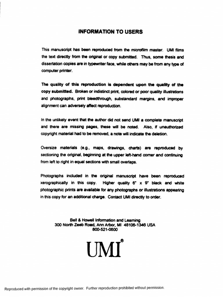 Information To Users | PDF | Dependent And Independent Variables | Thesis
