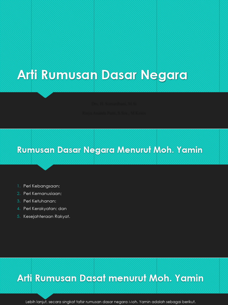 Arti Rumusan Dasar Negara | PDF | Sains & Matematika