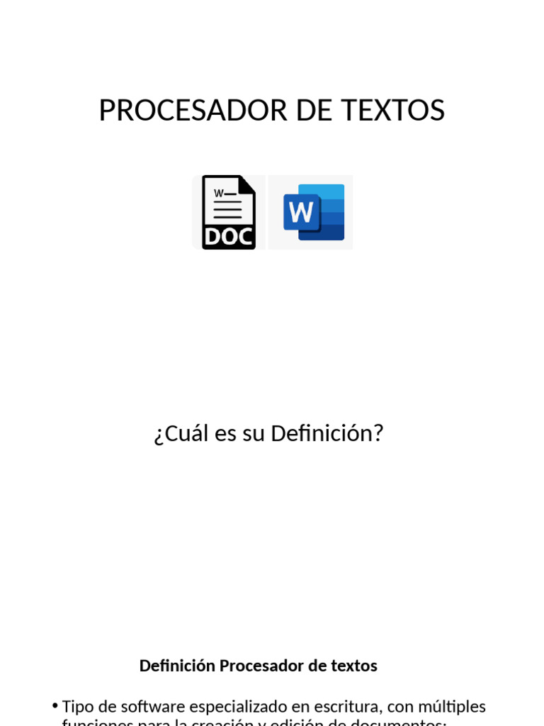 Procesador de Textos | PDF | Procesador de textos | Ventana (informática)