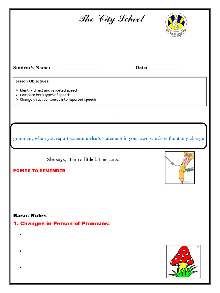 Direct Indirect Narration | PDF | Question | Verb