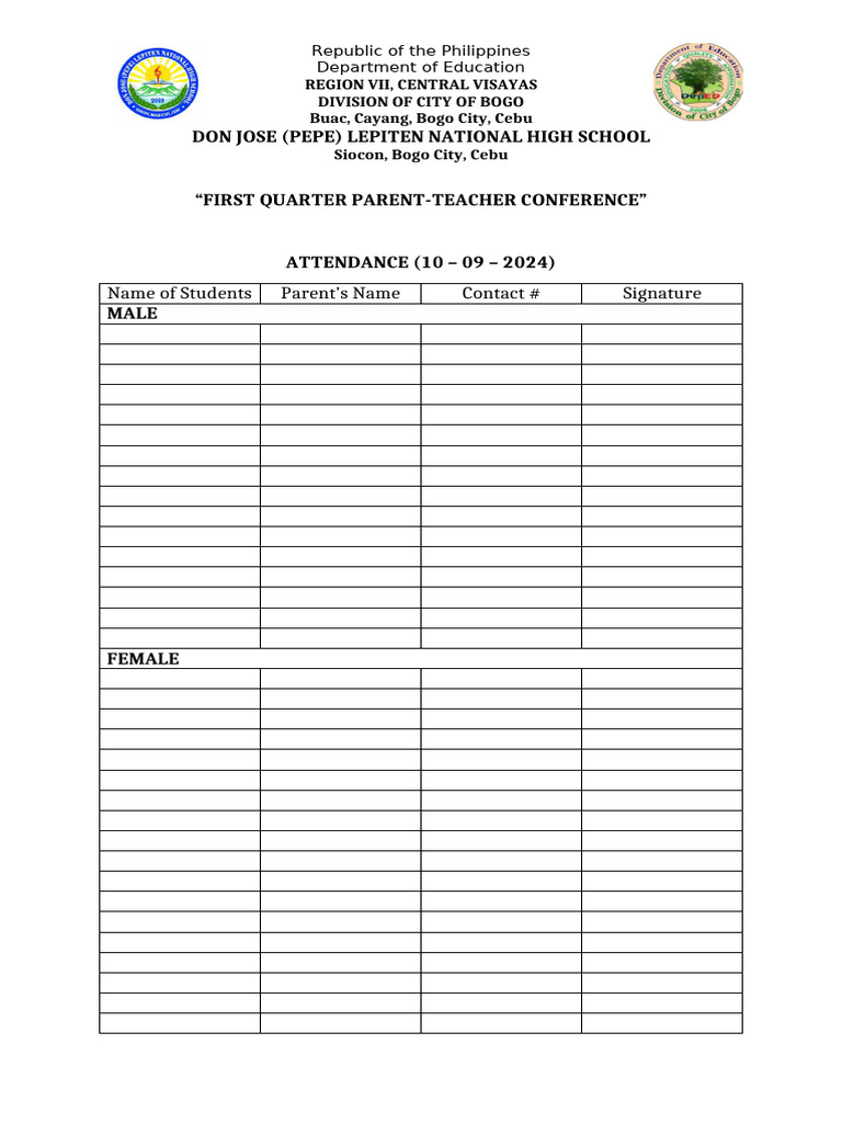 Parent-teacher Conference Attendance | PDF