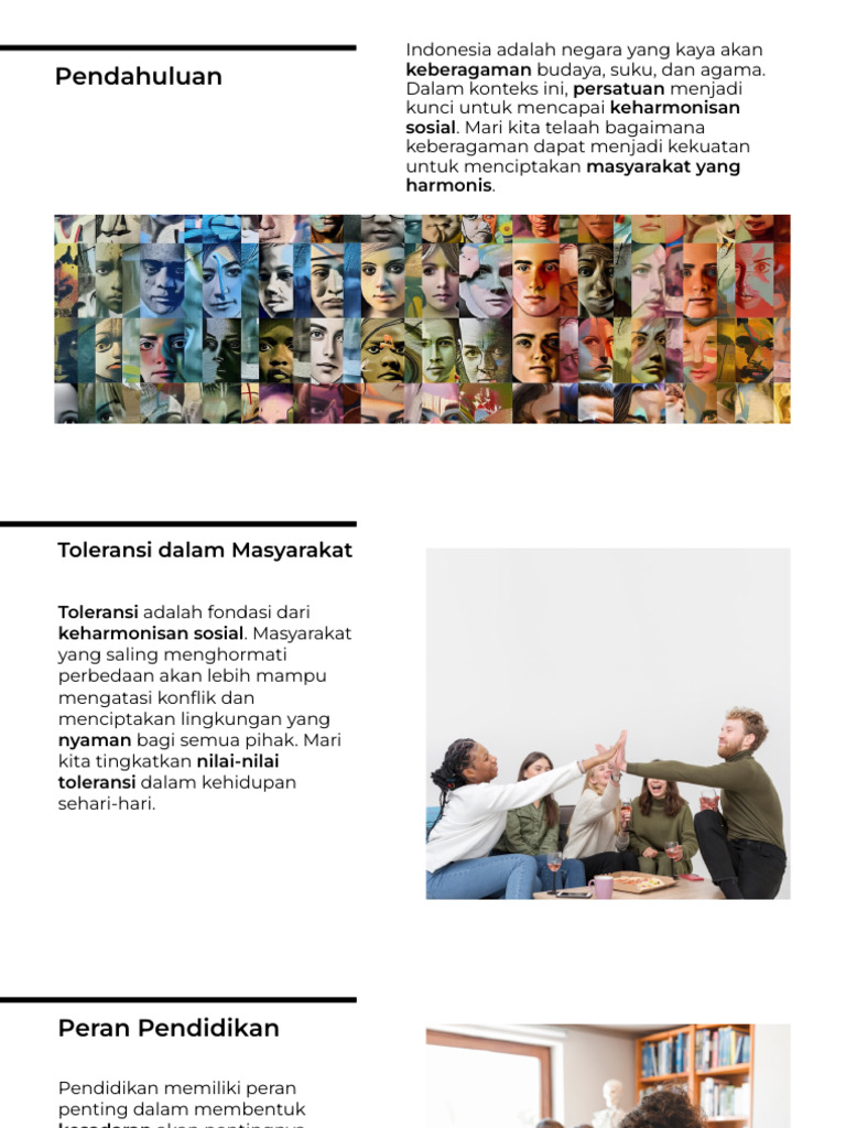 Persatuan Dalam Keberagaman Menyongsong Keharmonisan Sosial Budaya Di ... Persatuan Dalam Keberagaman Menyongsong Keharmonisan Sosial Budaya Di ...