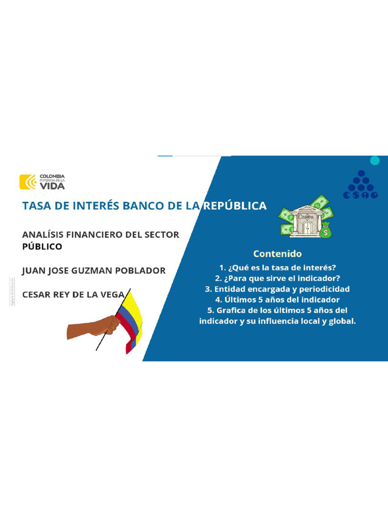 TASA DE INTERÉS Del BANREP | PDF