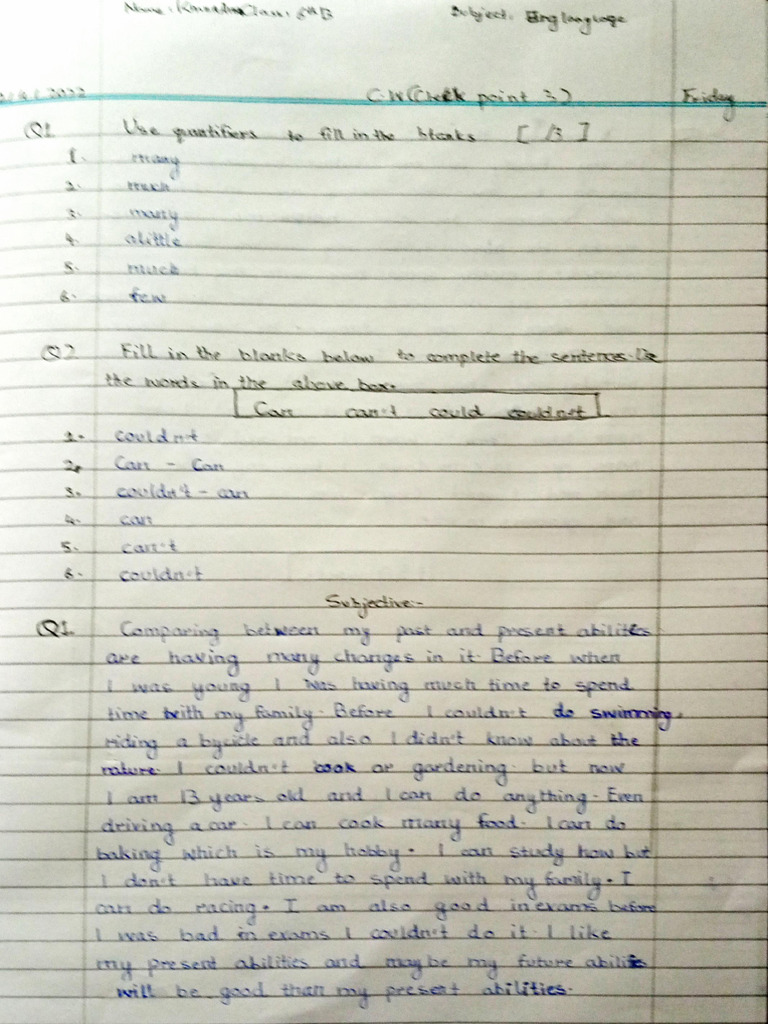 Online Checkpoint (Eng Language) Kinza Ahsan | PDF