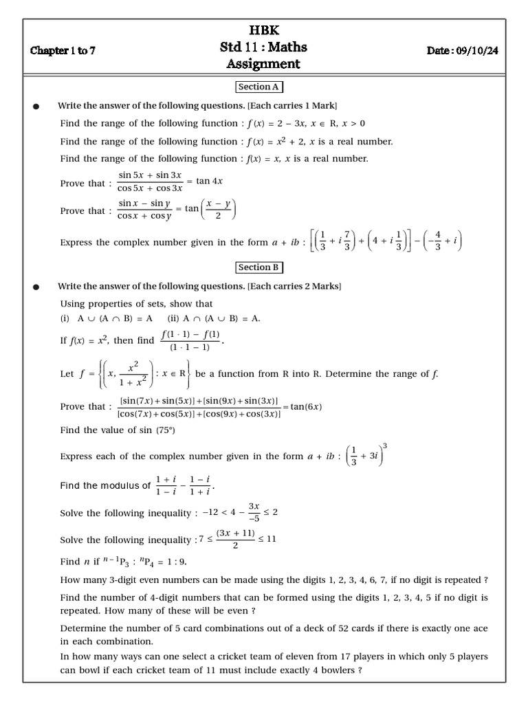 Assignment - D09 Oct 2024 | PDF