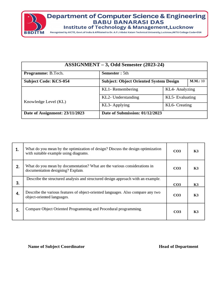 OOSD Assignment 3 | PDF | Computers