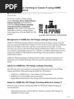 Flange Leakage Check Using Caesar II | PDF