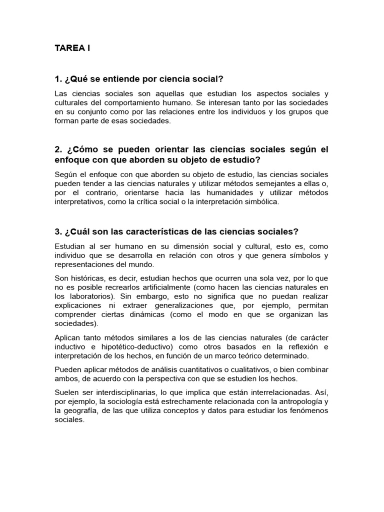 CIENCIAS SOCIALES | PDF | Ciencias Sociales | Sociología