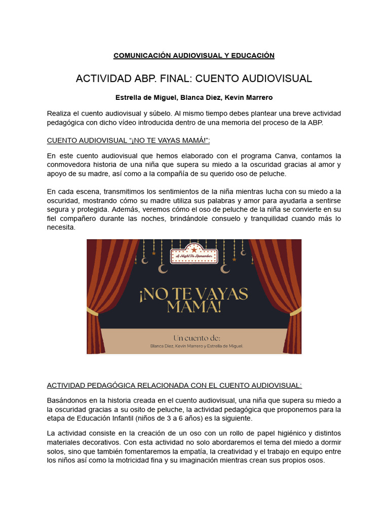 Abp Final | PDF | Mitología griega | Ricitos de oro y los tres osos