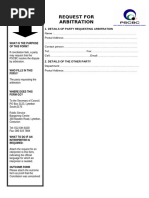 CCMA LRA Form 7.13: Arbitration Request | PDF | Justice | Crime & Violence
