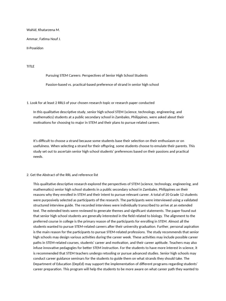 RRL.final | PDF | Science, Technology, Engineering, And Mathematics ... RRL.final | PDF | Science, Technology, Engineering, And Mathematics ...