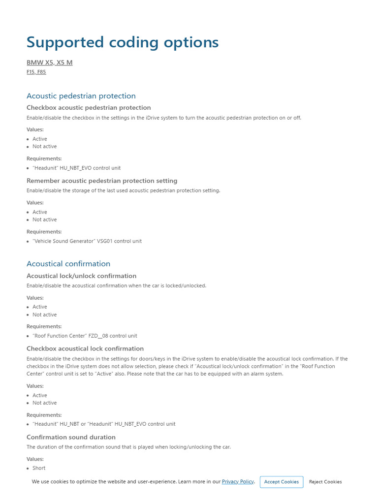 Bimmercode For Bmw And Mini Bmw X5 X5 M Pdf Light Emitting Diode