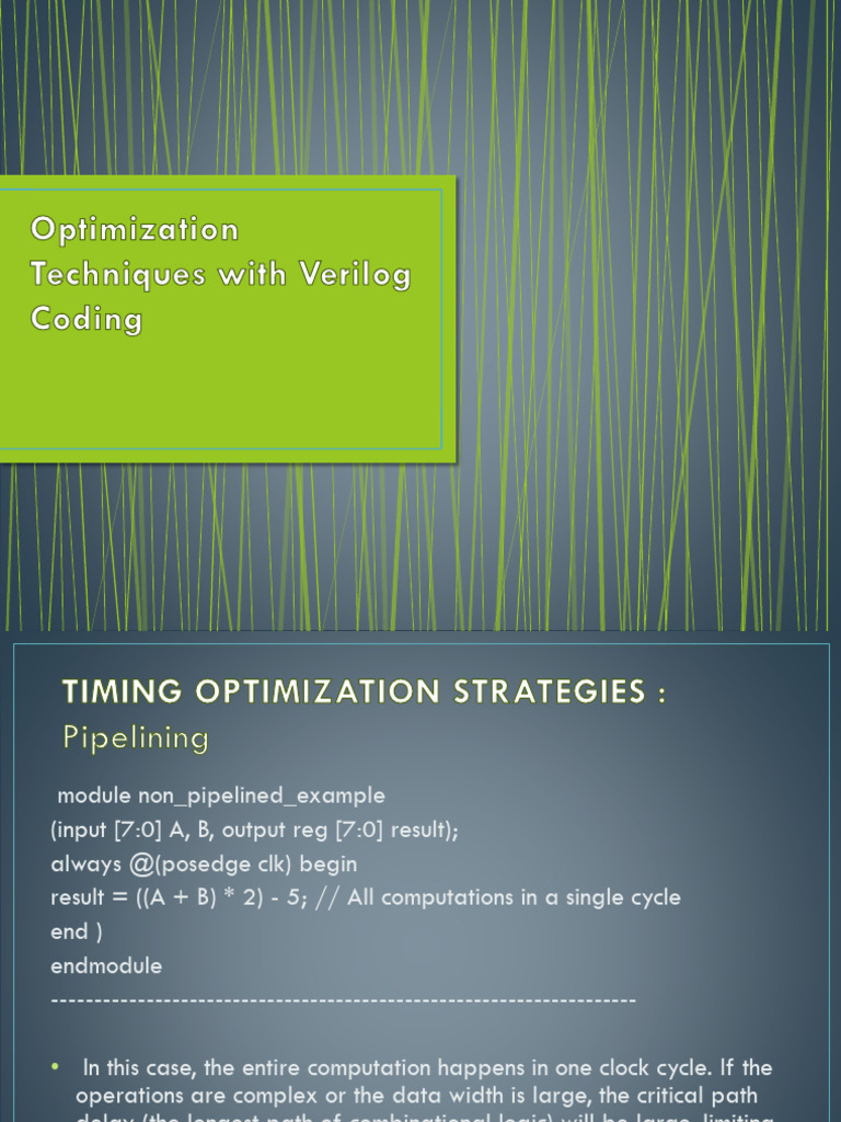 Optimization Techniques | PDF | Computer Engineering | Digital Electronics