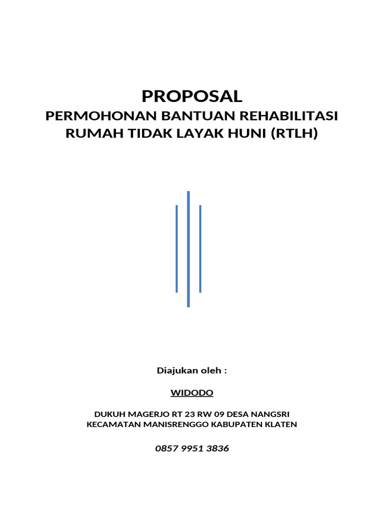 Rehabilitasi Rumah Widodo di Klaten | PDF