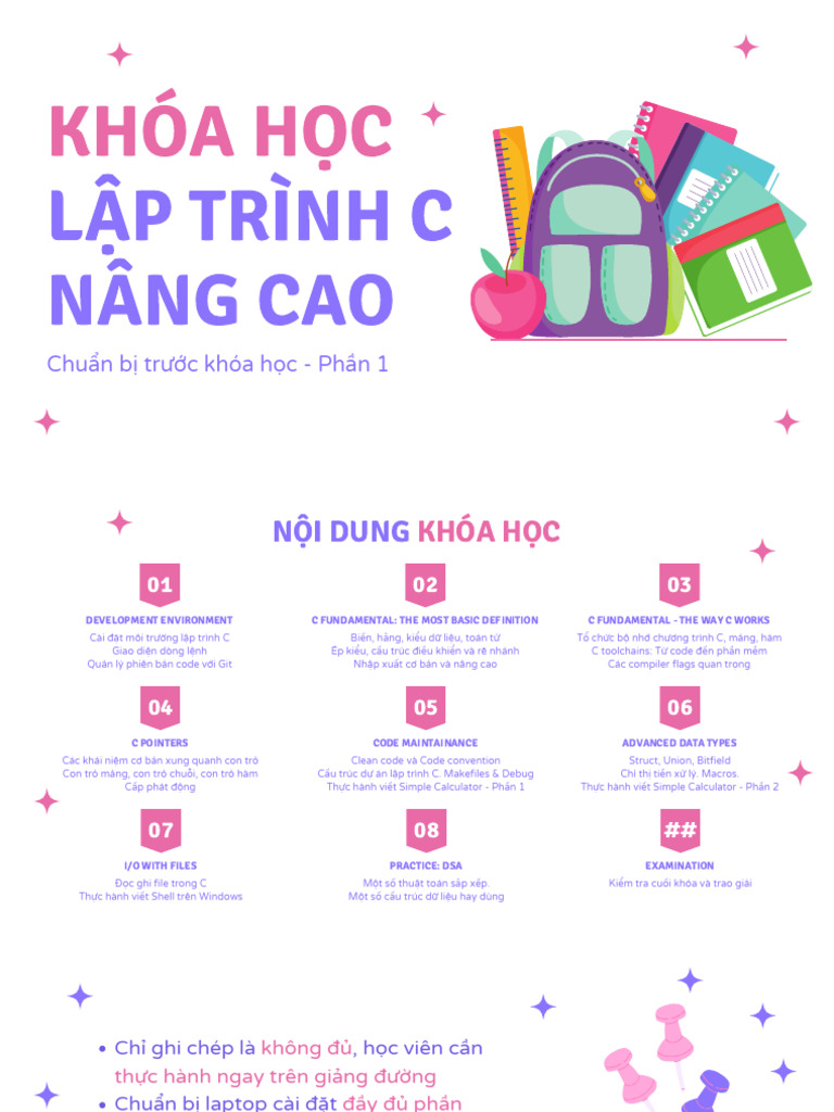 (Advanced C Course BEESRC) Chuẩn Bị Trước Khóa Học - Phần 1 - 20240727 - 125750 - 0000 | PDF