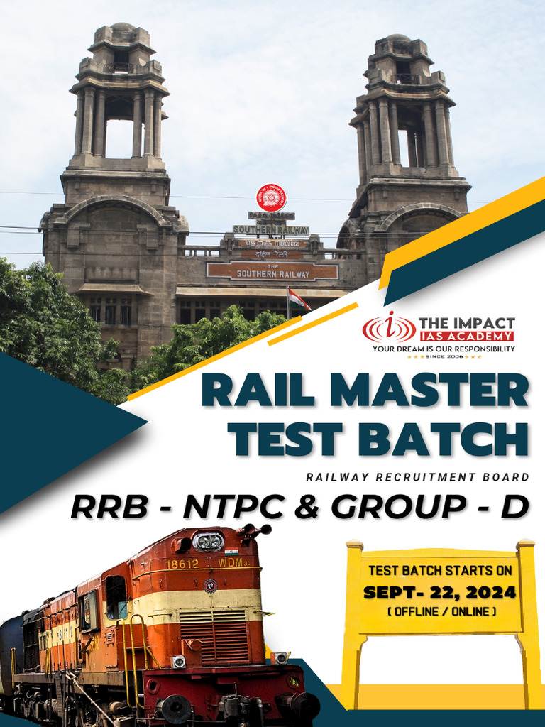 Railway Test Batch - 2024 | PDF | Earth