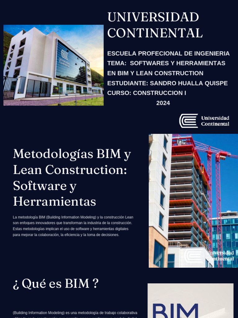 Metodologias BIM y Lean Construction Software y Herramientas - PPTX ...