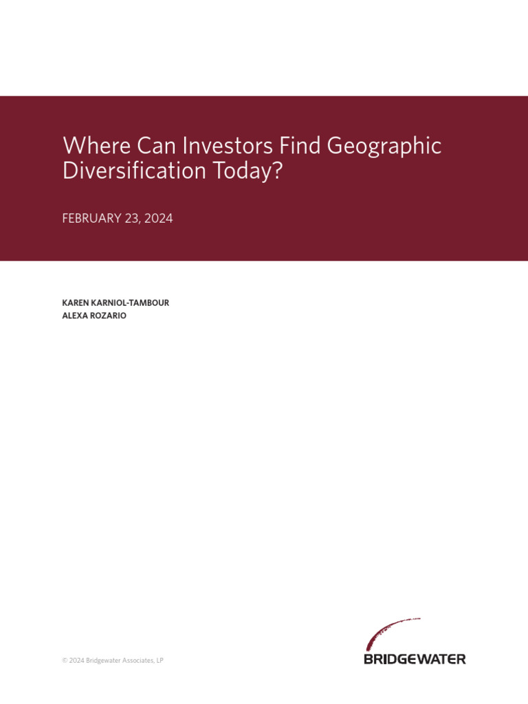 Geographic Diversification for Investors | PDF | Diversification (Finance) | Investing