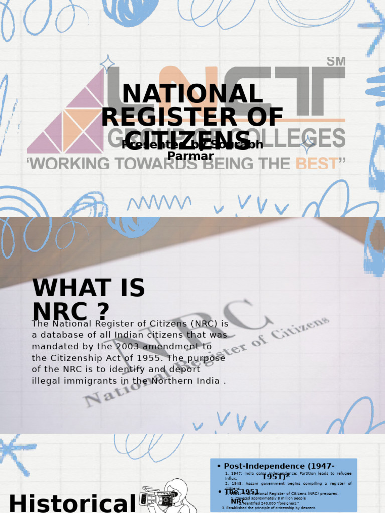 Understanding India's National Register of Citizens | PDF | Immigration ...
