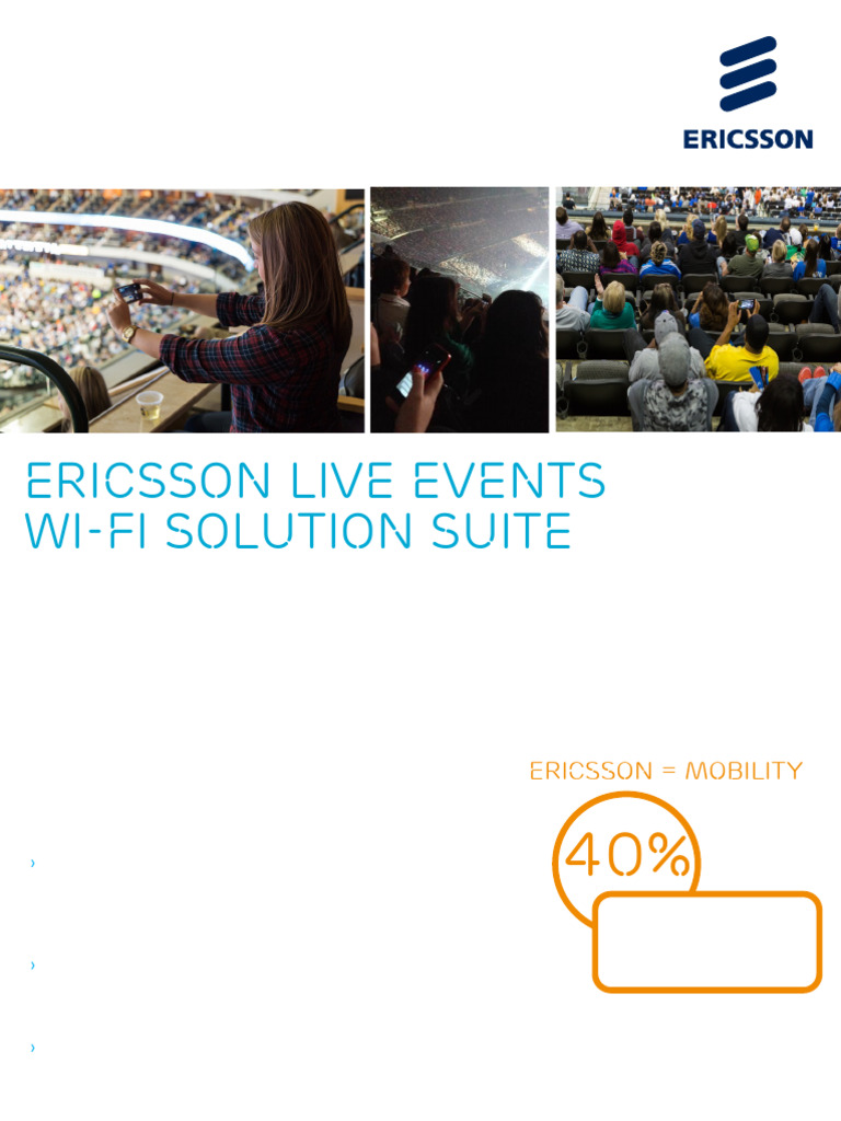 Ericsson Live Events Wi-Fi Brochurev | PDF | Wi Fi | Ieee 802.11