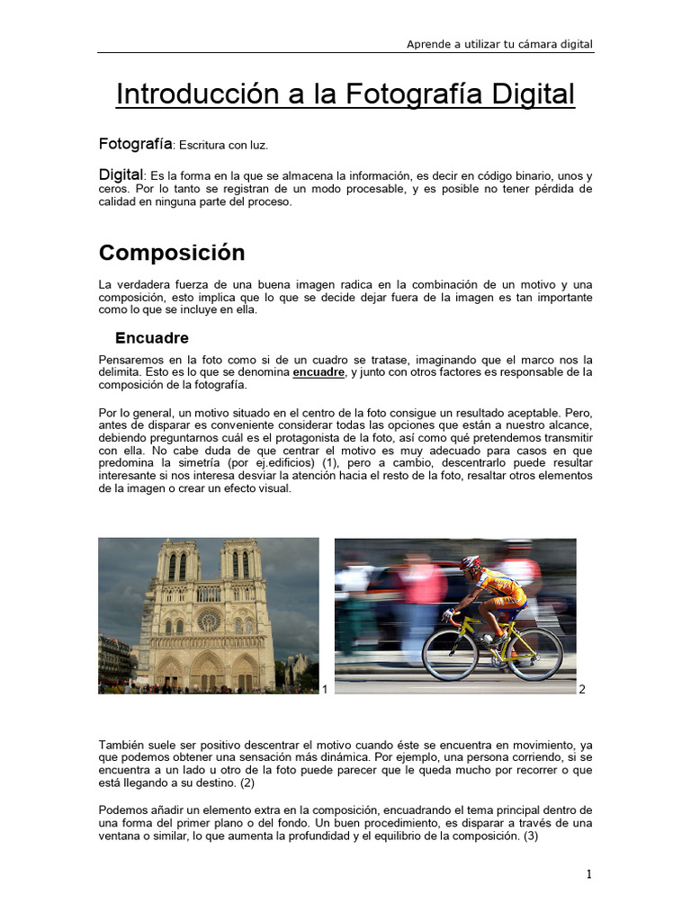 Guía de Fotografía Digital Esencial | PDF | Dispositivo de carga ...
