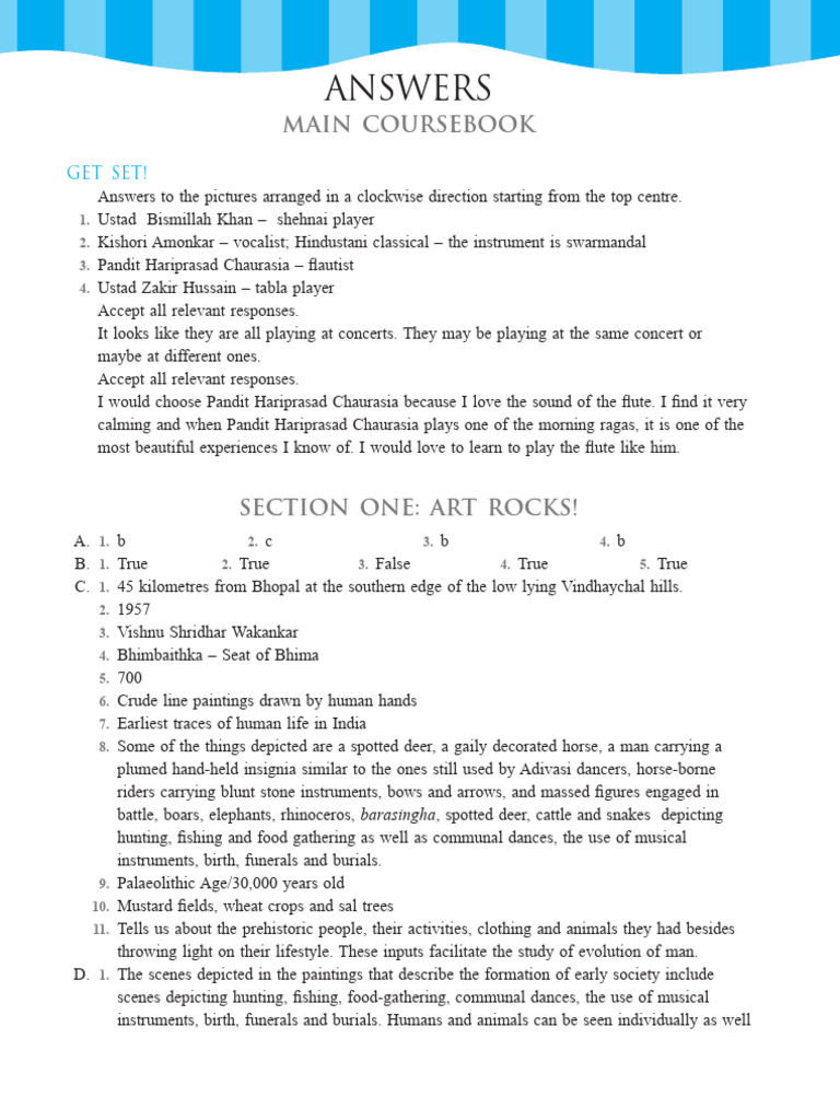 Art Rocks Answer Key Class VIII | PDF | Michelangelo