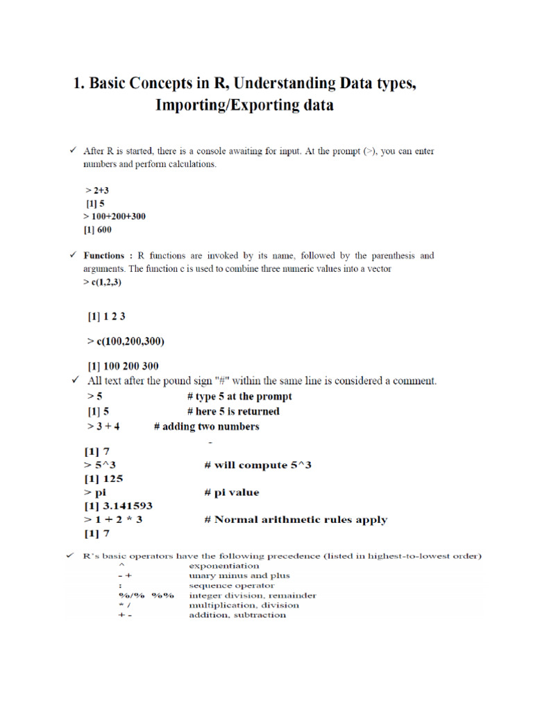 R-Lab Manual | PDF