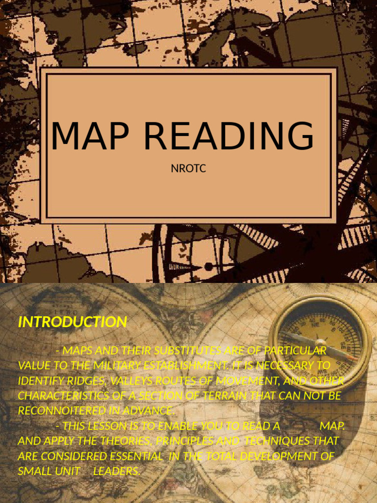 MAP READING | PDF | Map | Compass