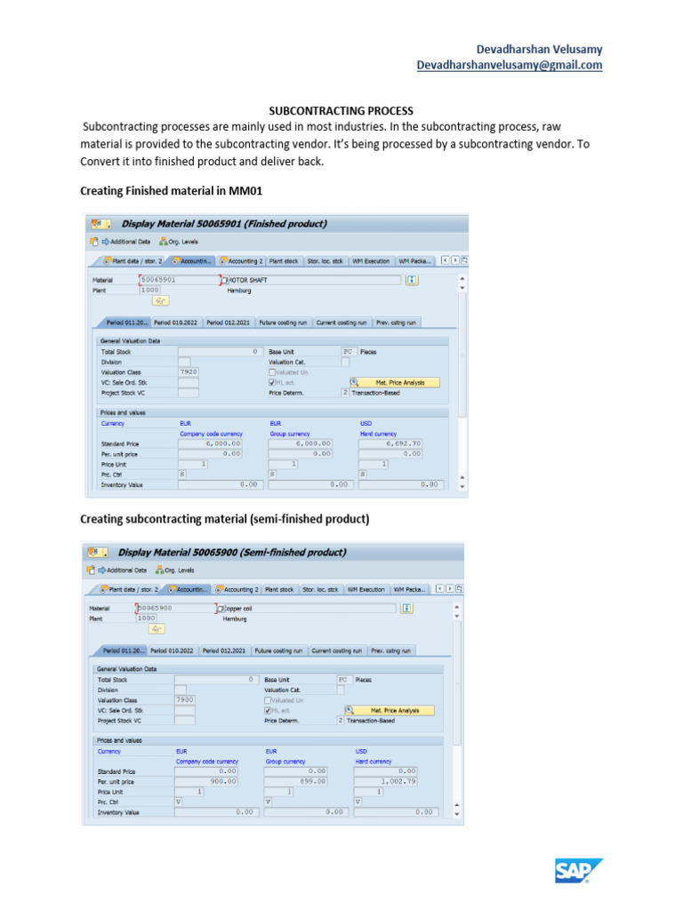 Subcontracting Process Overview | PDF