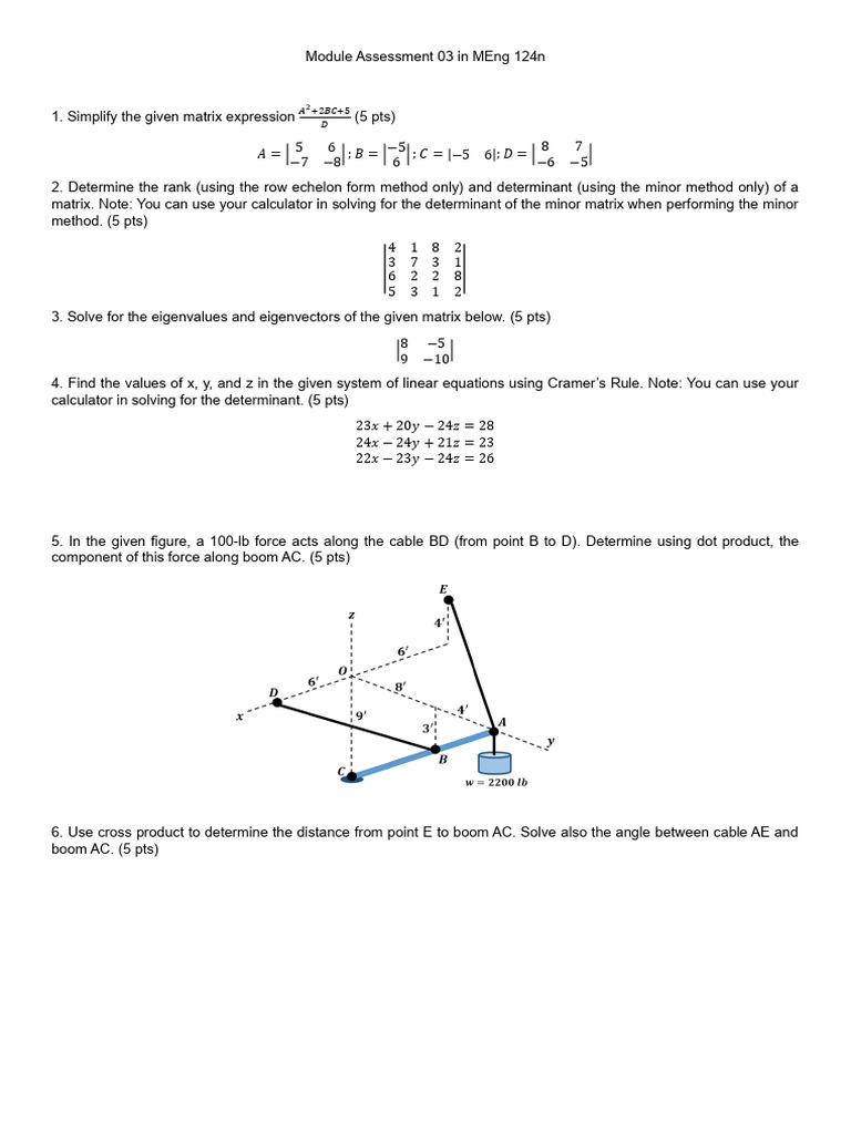 MEng 124n Module Assessment 03 | PDF MEng 124n Module Assessment 03 | PDF