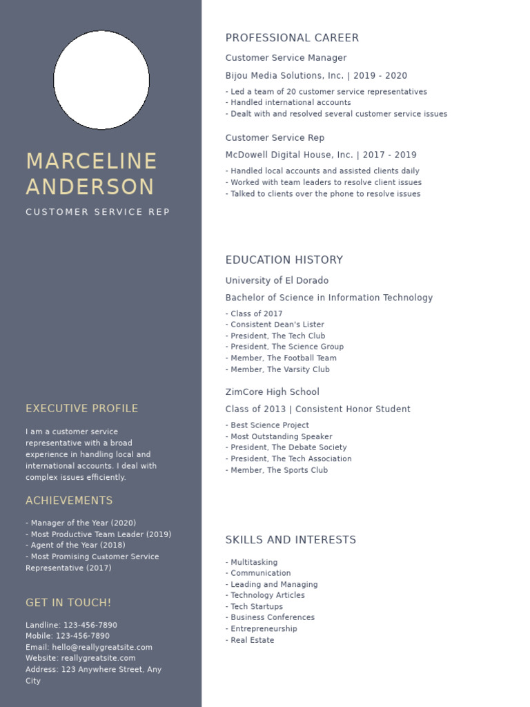 Sample 3 resume | PDF