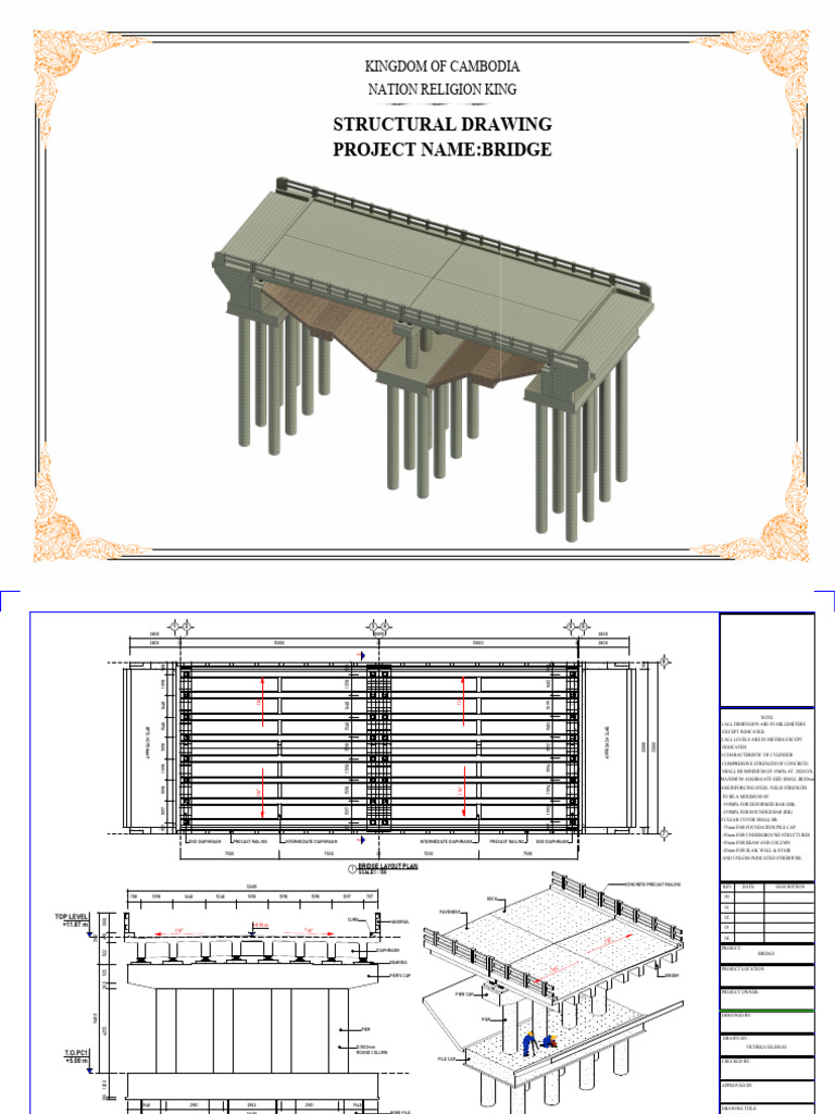 Bridge Structural Layout | PDF | Precast Concrete | Structural Engineering