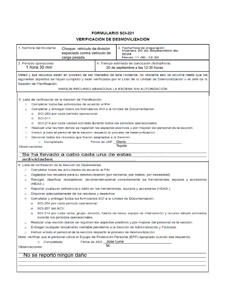 Formulario 221 de La 1er Practica y 206 de La 3er Practica | PDF