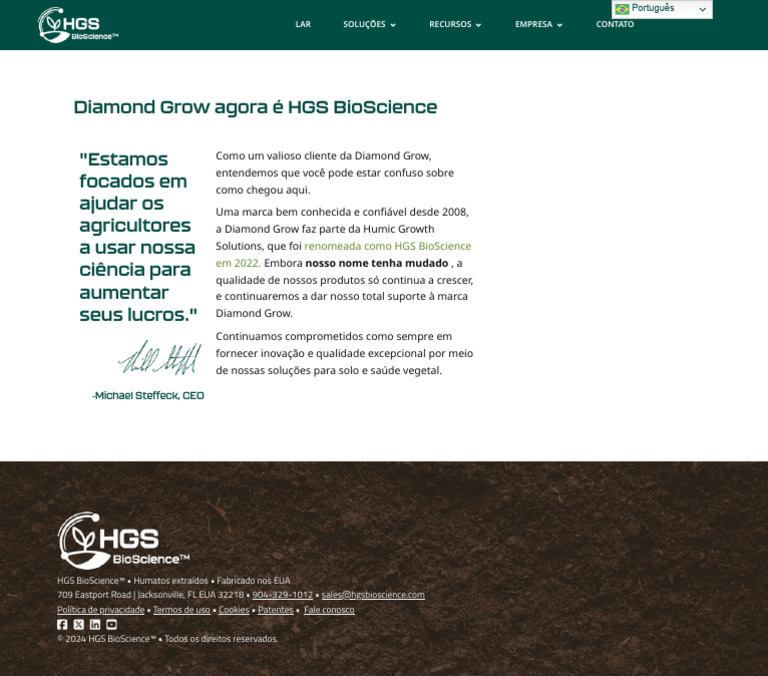 Diamond Grow Is Now HGS BioScience - HGS BioScience™ | PDF