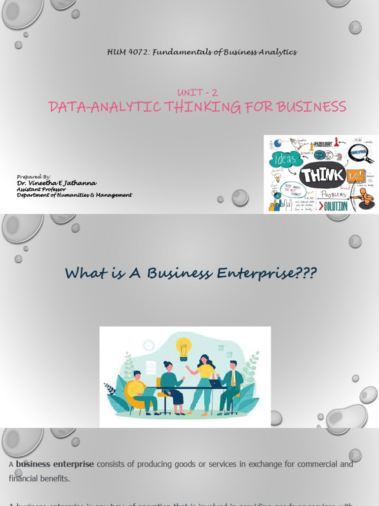 HUM 4072 - Unit 2_ Data Analytic Thinking | PDF | Customer Relationship Management | Enterprise ...