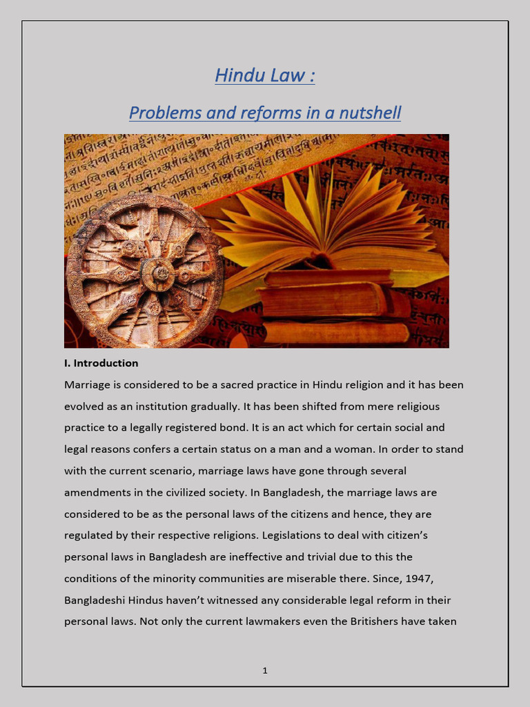 Divorce and Marriage Under Hindu Law | PDF | Marriage | Legal Guardian
