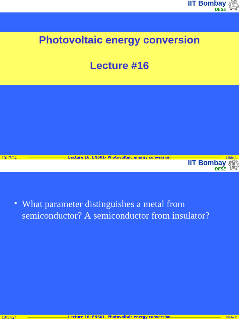 Lect 16 | PDF | Semiconductors | Band Gap