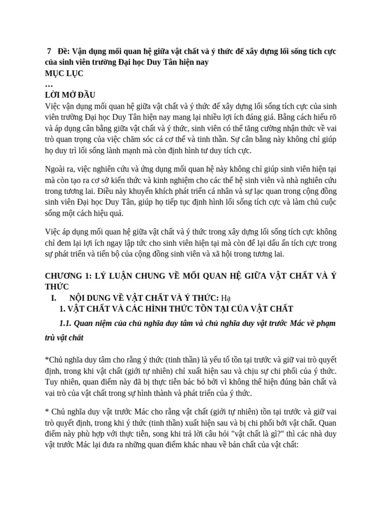 Triết học Mác - Lênin | PDF