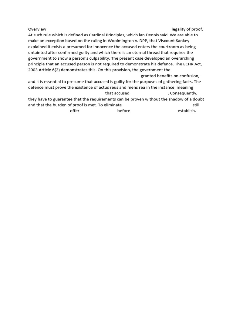 evidence law part 1 | PDF | Burden Of Proof (Law) | Prosecutor