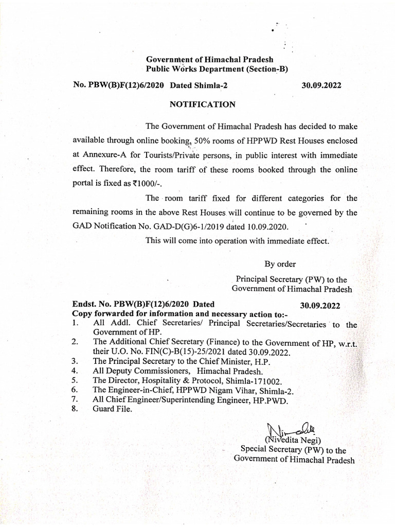 HPPWD Notifications | PDF